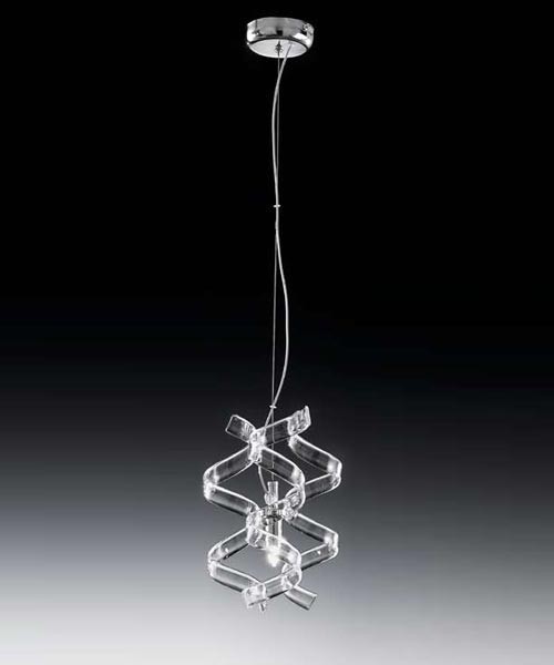 Metal Lux Astro 206.511 Chrome Suspension 3 Glasses 14 Colors