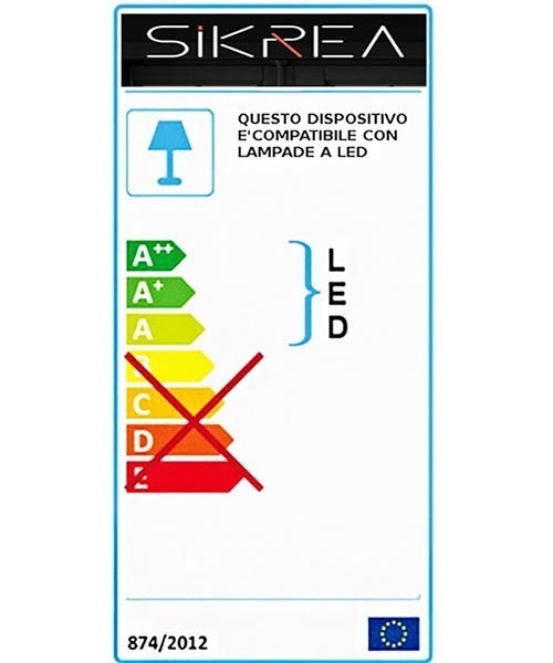 Sikrea Anna P 7463 Lampada da Terra Moderna