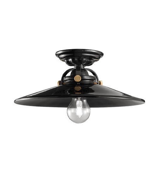 FERROLUCE B&W C104\R Lampada da soffitto in Ceramica 2 colori