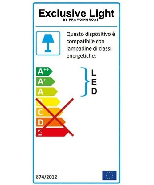 EXCLUSIVE LIGHT Clap A35 Lampada Moderna da Parete a LED 24w